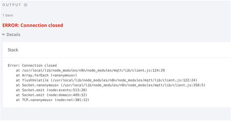 Mqtt Credentials Error Questions N8n