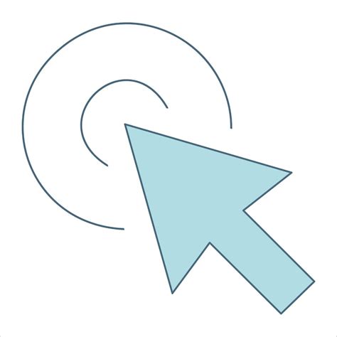 Webclick ícone Botão Símbolo Ponteiro Toque Mouse Flecha Interface