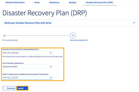 setting up zerto virtual replication between two ovhcloud datacenters