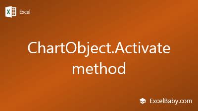 ChartObject Activate Method ExcelBaby