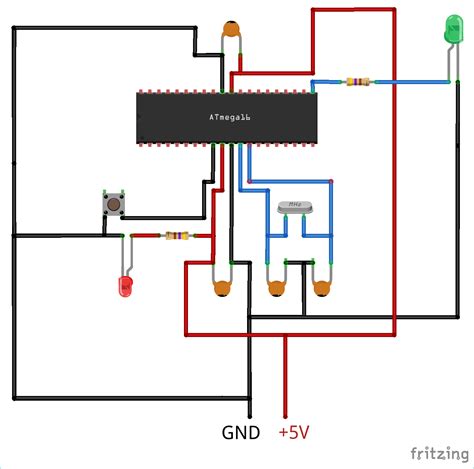 Avr Microcontroller Atmega1632 Pwm Tutorial To Control Brightness Of Led