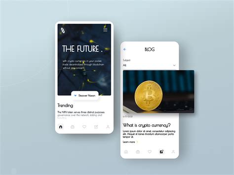 Blockchain Web App Behance