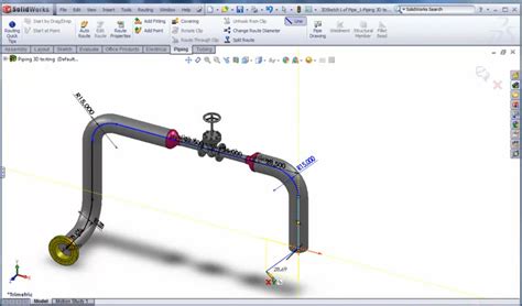 How To Make Piping D In Solidworks Drawing And Graphics