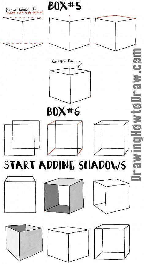 How To Draw Boxes And Cubes And How To Shade Them Step By Step Tutorial Artofit