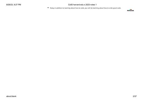 Solution Cs50 Harvard Edu X 2023 Notes 1 Studypool