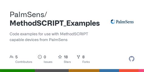 GitHub PalmSens MethodSCRIPT Examples Code Examples For Use With
