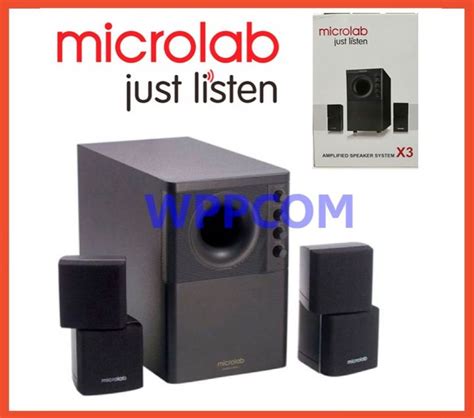 Microlab X3 2 1 Speaker ลำโพงพร้อมซัฟวูฟเฟอร์ รับประกัน 1 ปี Th