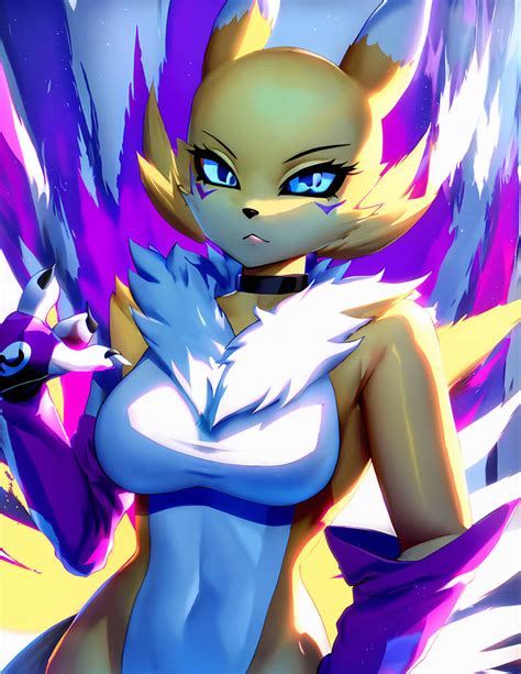 Renamon Powering Up By Stoneificaunt On Deviantart