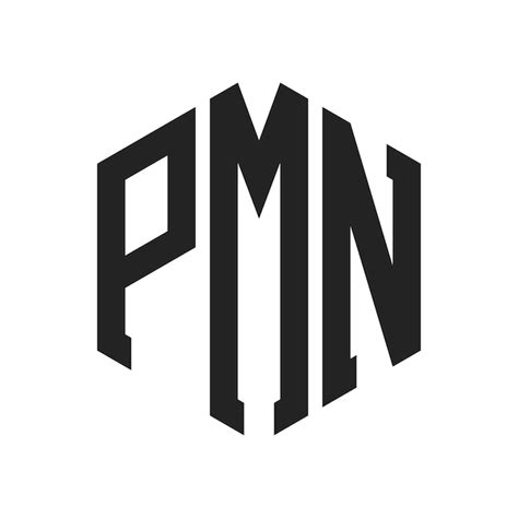 Premium Vector Pmn Logo Design Initial Letter Pmn Monogram Logo Using Hexagon Shape