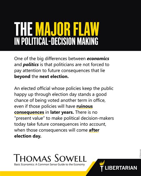 1441 Thomas Sowell The Major Flaw In Politics Mises Memes