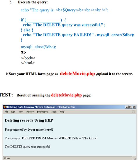 Solved Topic “more Php And Mysql Database Processing” “delete