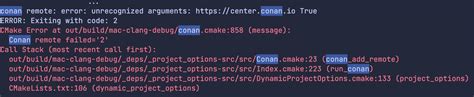 Support Conan 2 · Issue 212 · Aminyaprojectoptions · Github