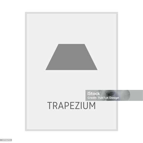 사다리꼴 기하학적 모양 플래시 카드 요소 기호 유치원 교육 어린이 수학 학습 0명에 대한 스톡 벡터 아트 및 기타 이미지 0