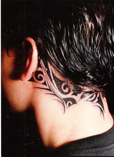 Tribal Tattoo Designs For Men Neck