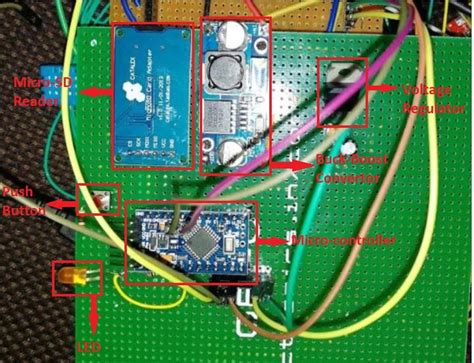 Microcontroller Section Of The Cubesat Built Using Perforated Boards