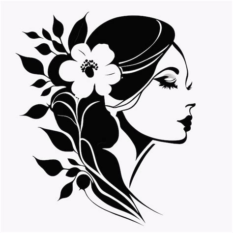 Premium Vector Watercolor Line Drawing Person Flower Hand Drawn