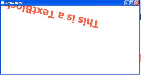 Rotating Text In WPF Using VB NET