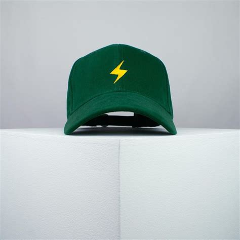 Lightning Bolt Embroidered Baseball Cap Premium Hat Flash Electricity