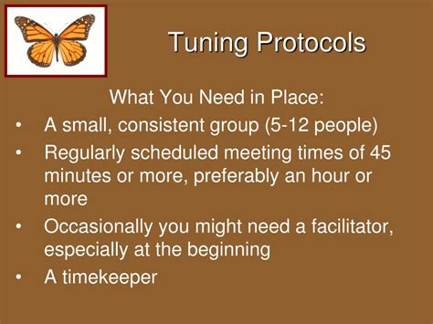 Tuning Protocol Template