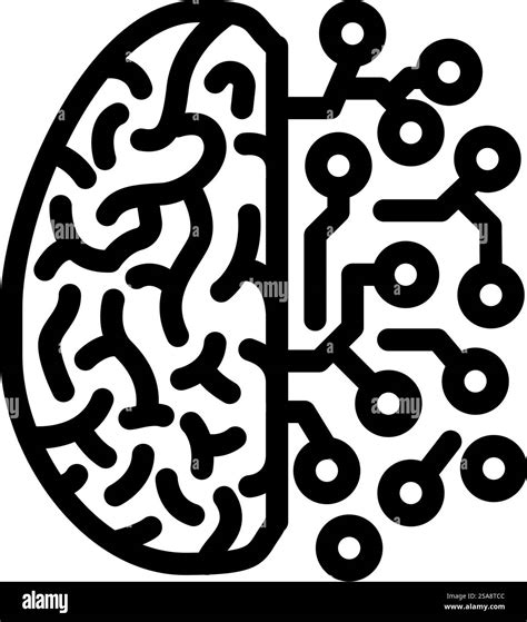 Brain Circuitry Neuroscience Neurology Line Icon Vector Brain Circuitry Neuroscience Neurology
