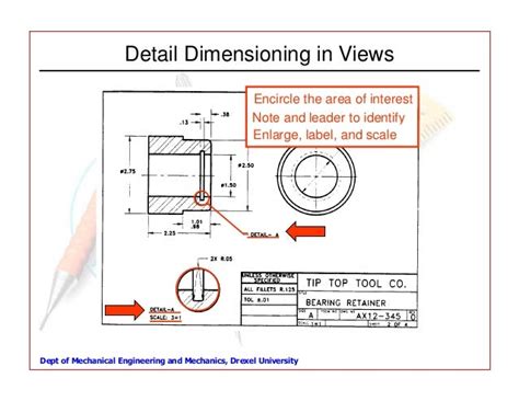 Dimensions In Engineeringdrawings