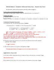 KEY MCB Midterm Practice Exam Wildermuth Pdf MCB Midterm Metabolism Wildermuth