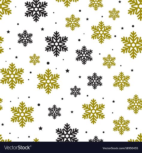 Snowflake Seamless Pattern Royalty Free Vector Image