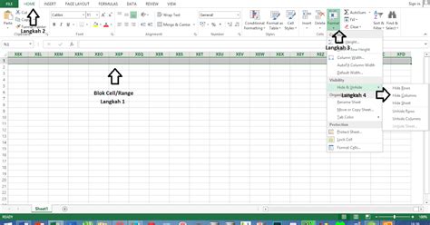 Cara Membatasi Tampilan Kolom Dan Baris Worksheet Excel 2013 Sekedartrick