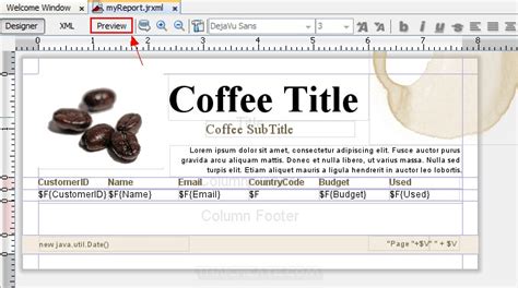 Ireport Create Design Report Wizard And Preview Report Step By Step