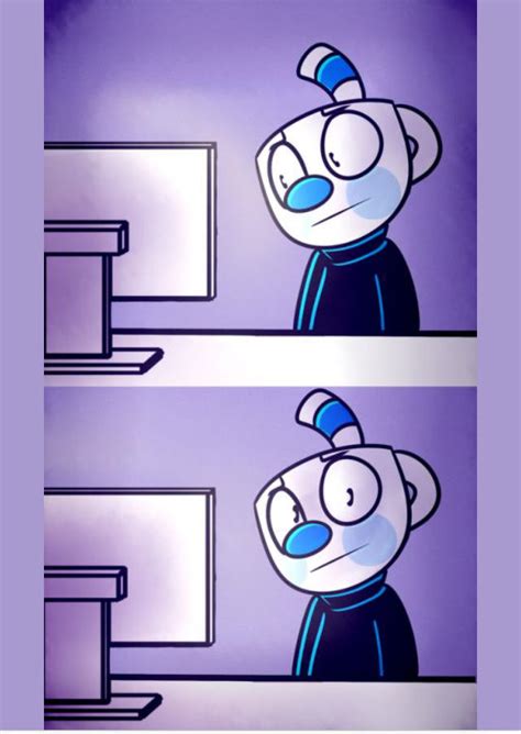 How Mugman Reacted When He Saw Cuphead X Mugman By Candyswirl123 On