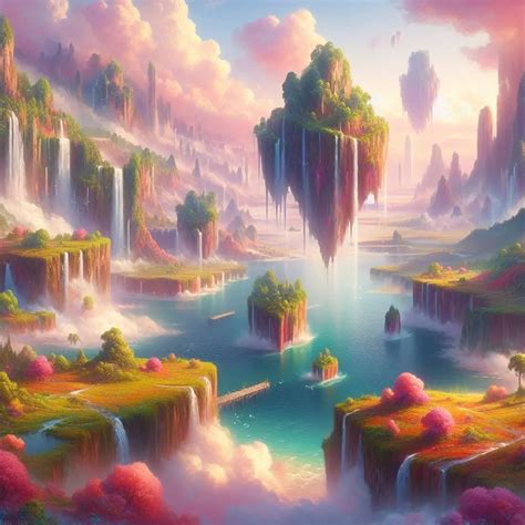 A Beautiful Dream Land Fantasy Art Landscape