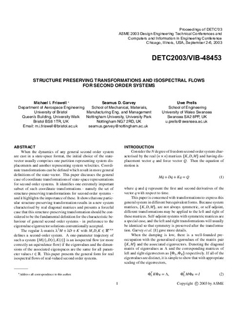 pdf structure preserving transformations and isospectral flows for
