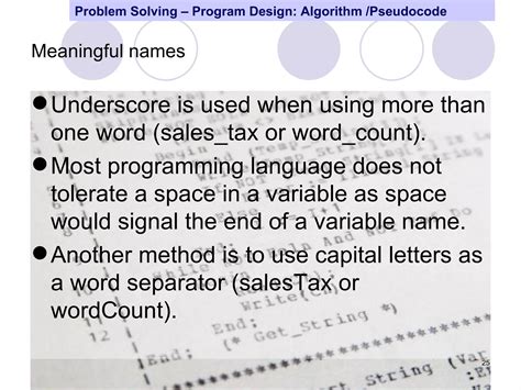 Program Design And Problem Solving Techniques Ppt Programming