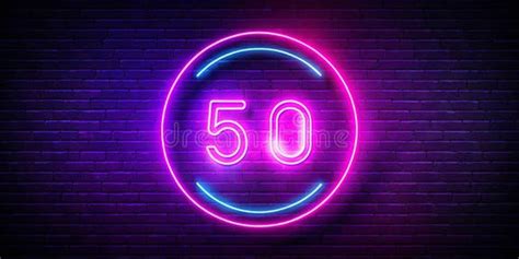 Dynamic Countdown Timer Vibrant Neon Light Signs Displaying A 5to0