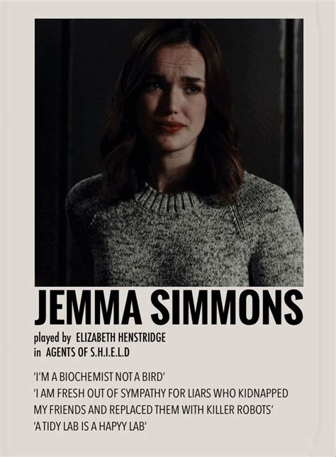 Jemma Simmons By Millie Detector De Mentiras Agents Of Shield Agentes De Shield