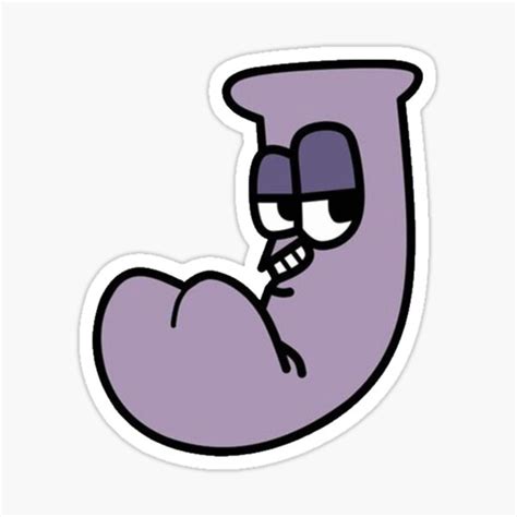 J Alphabet Lore Sticker For Sale By Totkisha1 Redbubble