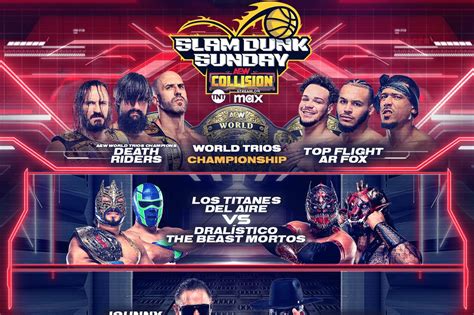 AEW Collision Slam Dunk Sunday live results: Trios title bout & more! - Cageside Seats