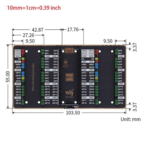 Dobbelt Gpio Expander Til Raspberry Pi Pico Fruugo Dk