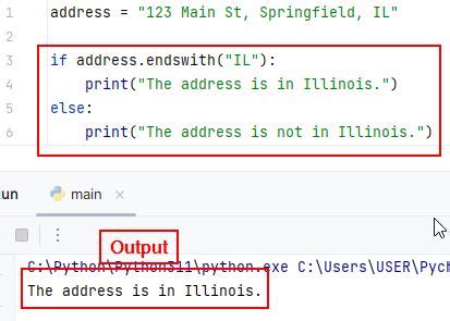 Endswith Function In Python String