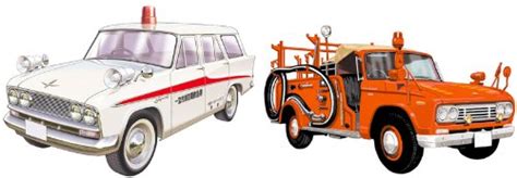 Tomytec Tomica Limited Vintage Nostalgic Emergency Vehicle 2 Models Se