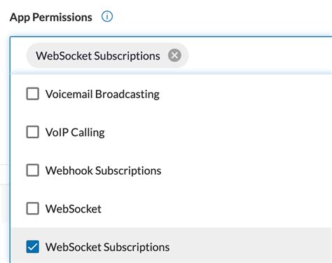 create websocket subscriptions using ringcentral javascript sdks by