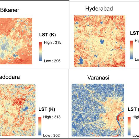 The Original Modis Lst Downscaled Modis Lst Obtained Using The Download Scientific Diagram