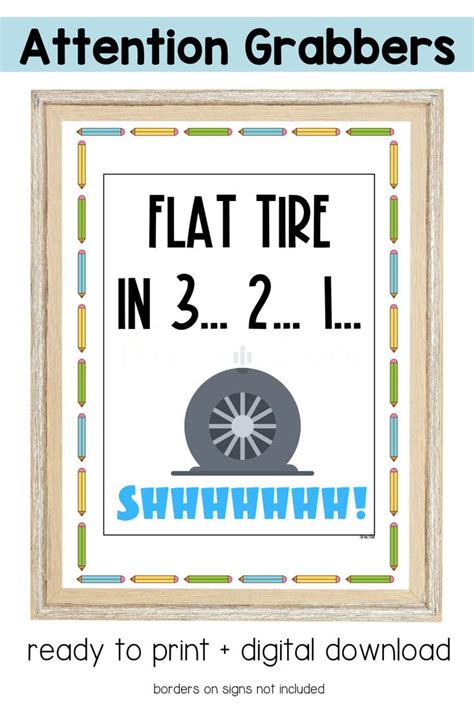 Attention Getters And Callbacks For Teachers Printable Posters Digital Etsy Positive