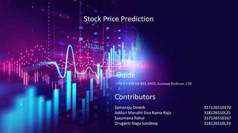 Stock Price Prediction Using Machine Learning Pptx