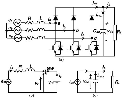 Ac Dc Pwm Semicontrolled Rectifier A Power Circuit B