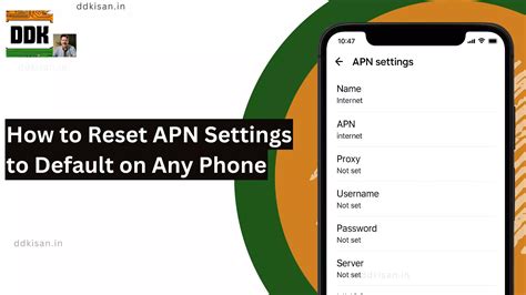 How To Reset Apn Settings To Default On Any Phone Device Data Kisan