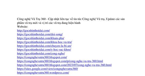 Công nghệ Vũ Trụ 360.docx | DocDroid