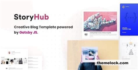 storyhub react gatsby blog template premium themes