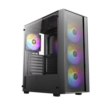 Antec Ax65 Chassit Mid Tower Atx Med 4 Argb Fläktar Tempererat Glas Cdon