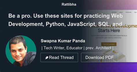 be a pro use these sites for practicing web development python